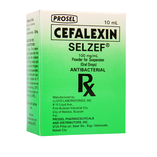 SELZEF Cefalexin Monohydrate 100mg / mL Powder for Suspension (Oral ...